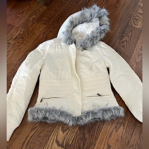 bebe | Jackets & Coats | Rare Vintage Bebe White Puffer Jacket | Poshmark